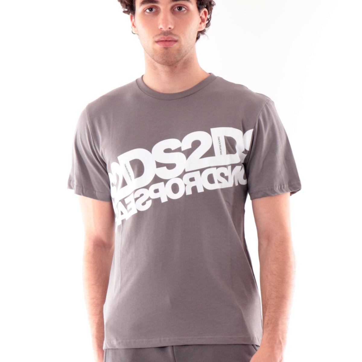 Maglia DS2 grigia da uomo maxi logo DS2 FW252109 – Sir126